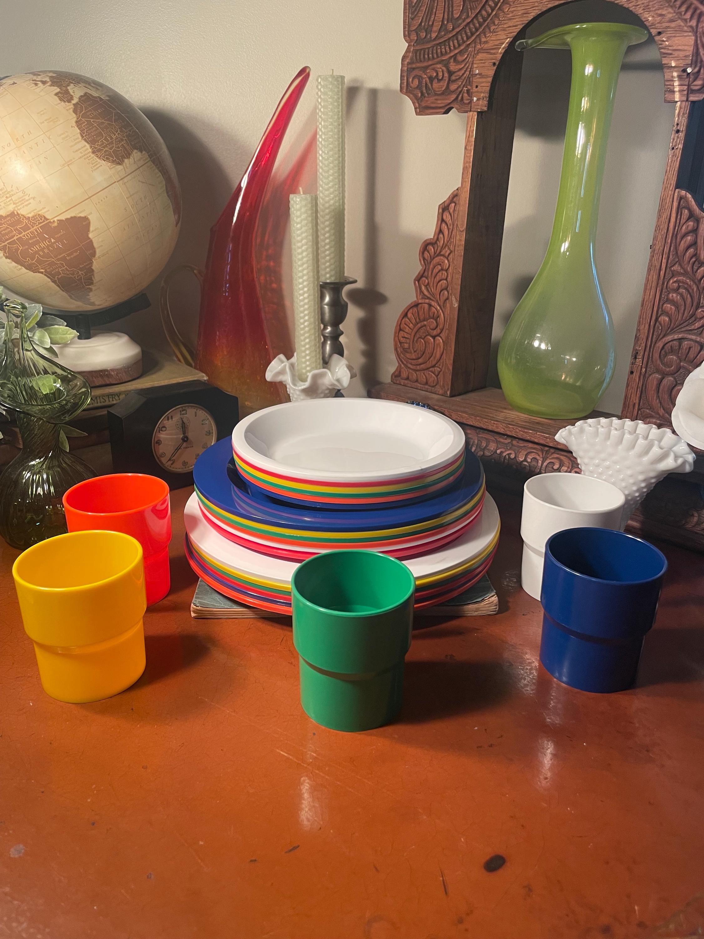 Vintage Colorful MCM Ingrid Plastic Picnic Ball Round Sphere Chicago ...