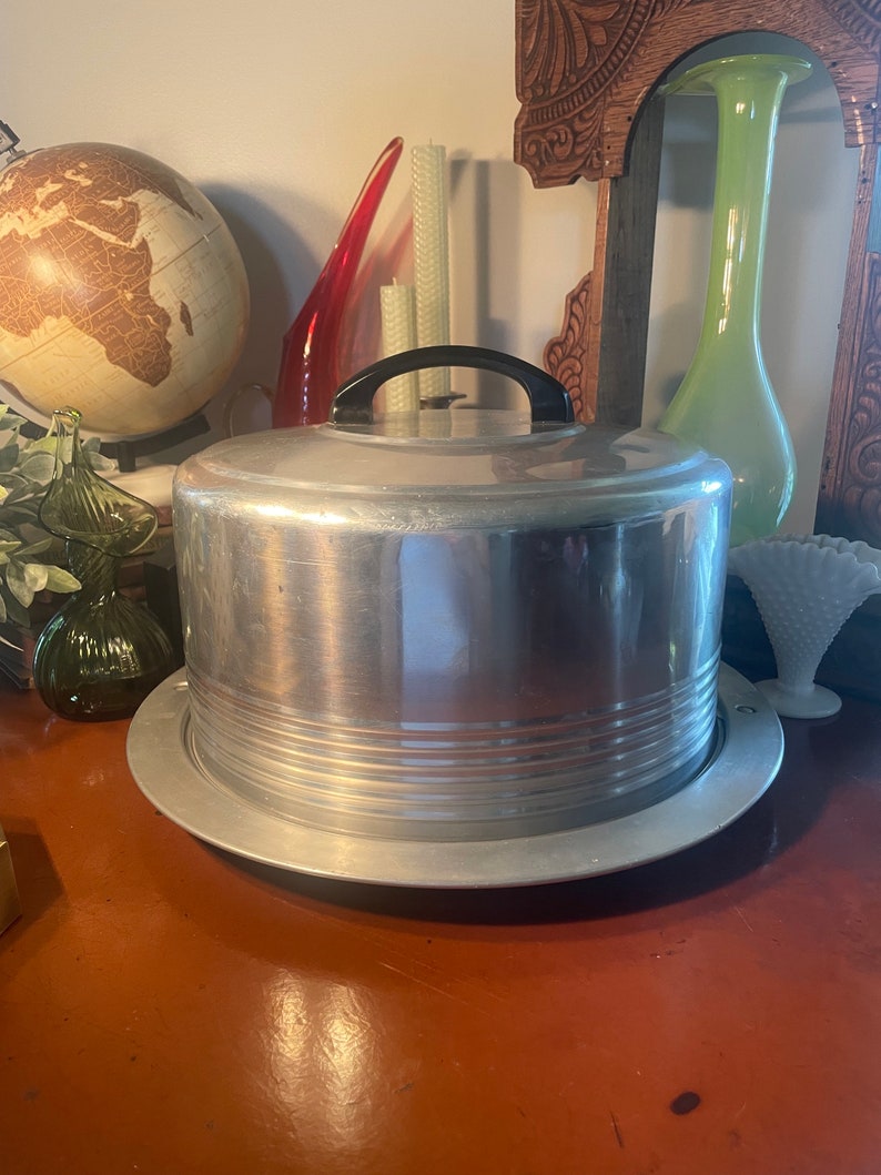 Vintage Retro Regal Aluminum Cake Carrier Keeper Server - Etsy