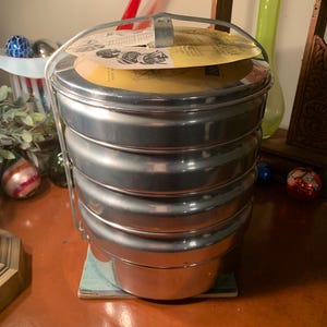 Vintage Regal Handy Food Carrier Picnic Pack Aluminum Stacker Food ...