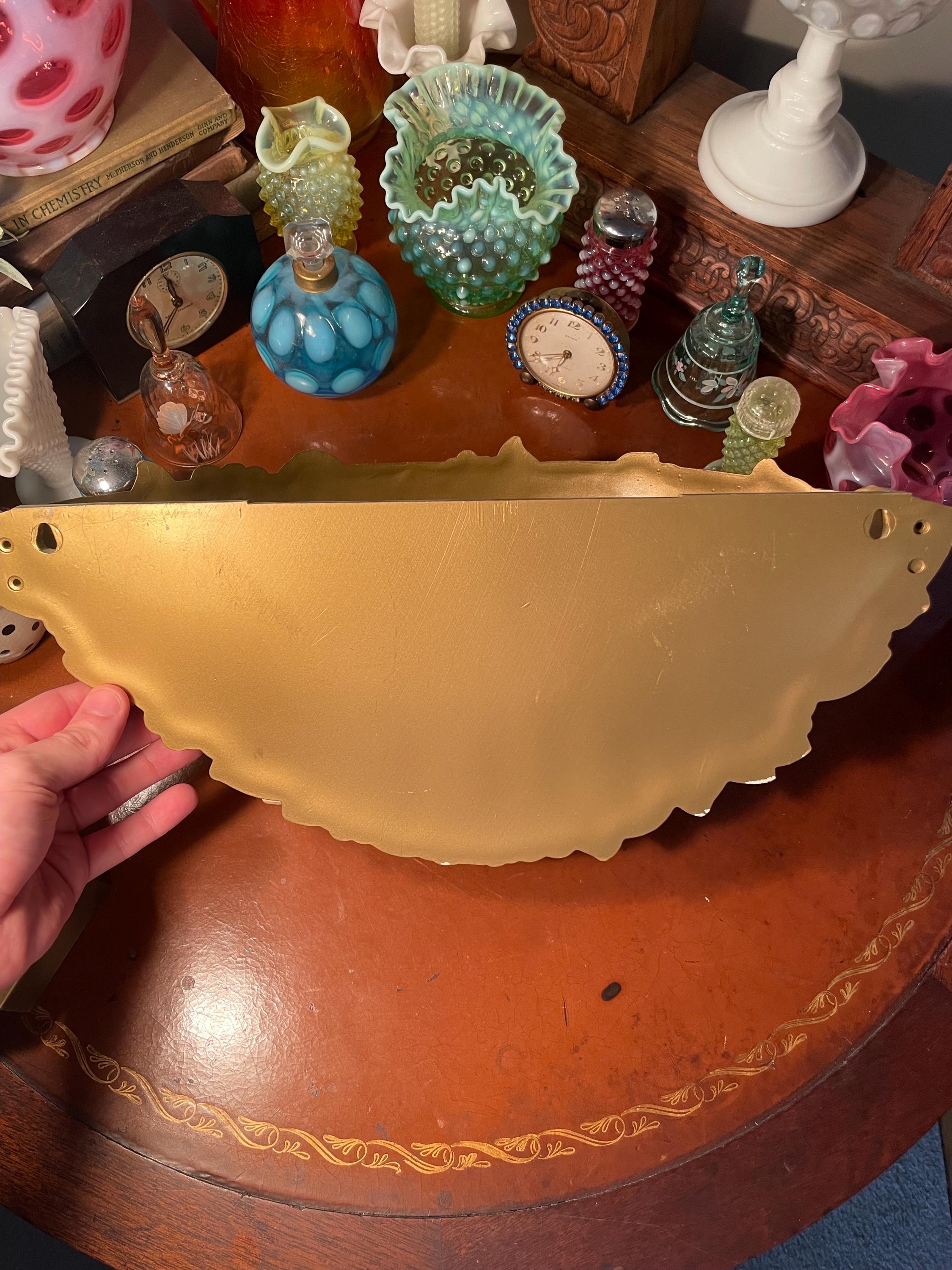 STUNNING Beautiful MCM Syroco Homco Home Interior Starburst Floral Gold ...