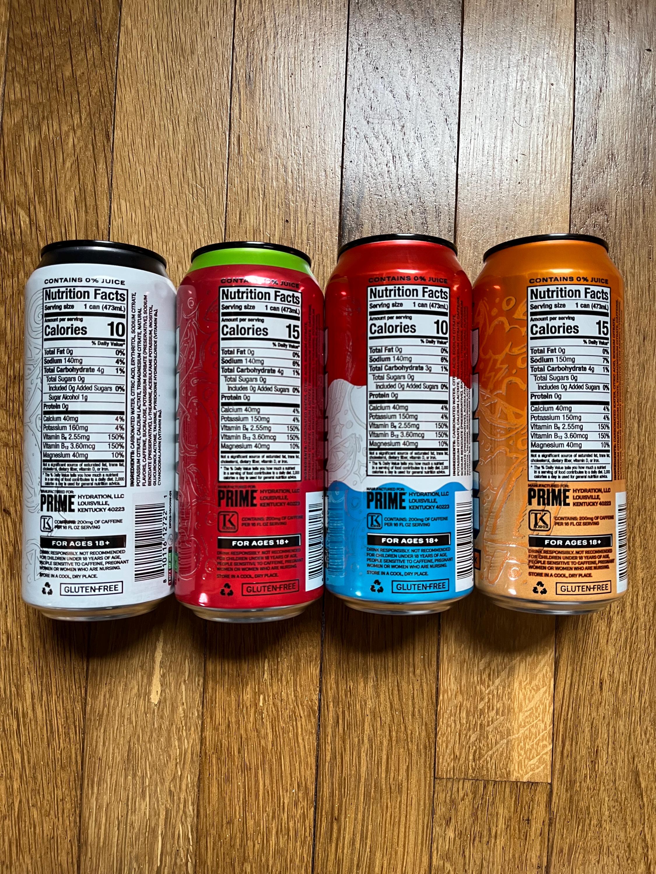 NEW* PRIME Energy 16oz Cans | Dripsicle, Cherry Limeade, Original ...
