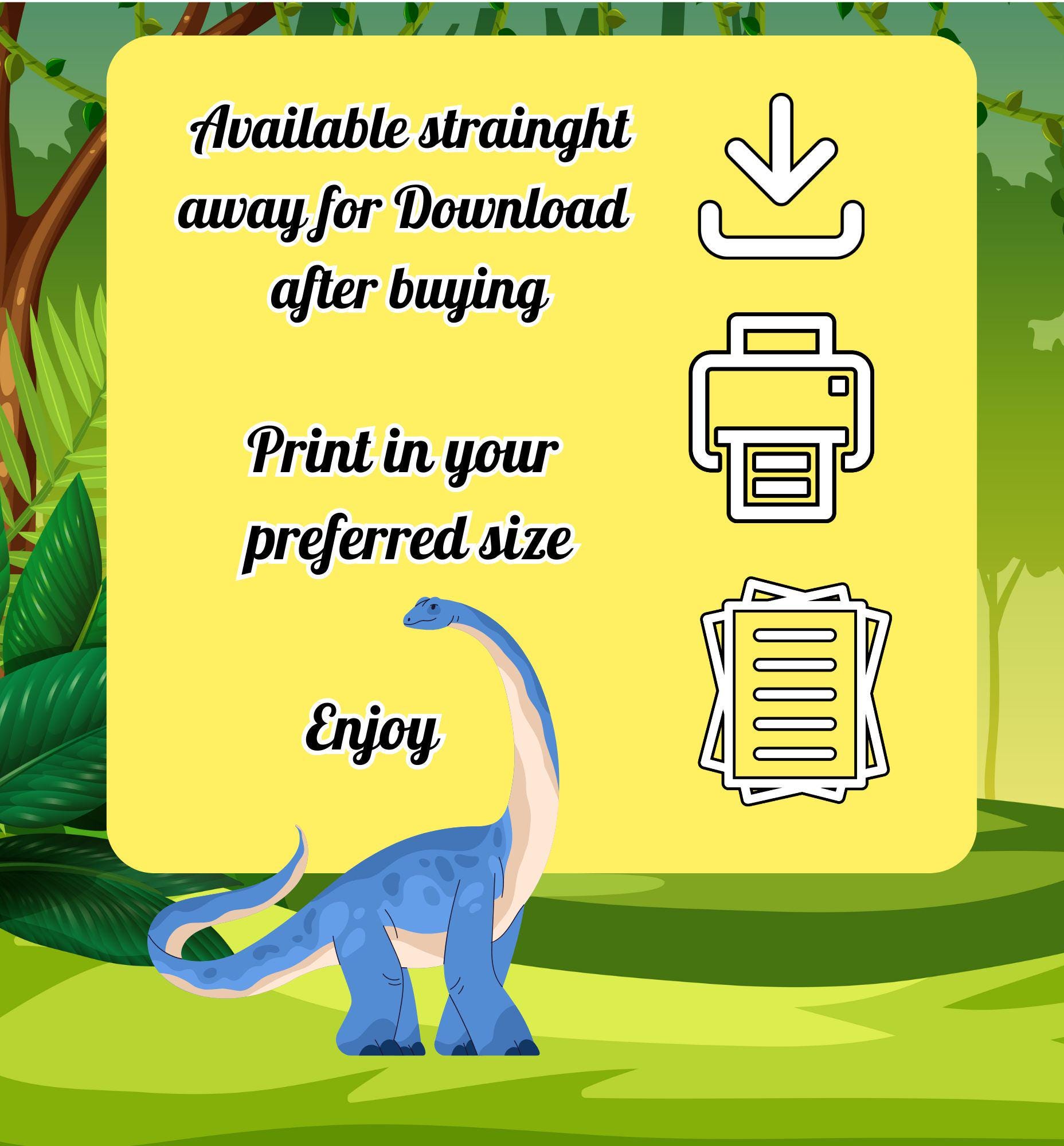 Dinosaur Match and Learn Game | Printable Dinosaur Memory Game - Etsy