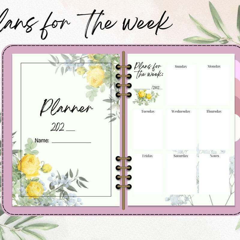 Planner Printable - Etsy