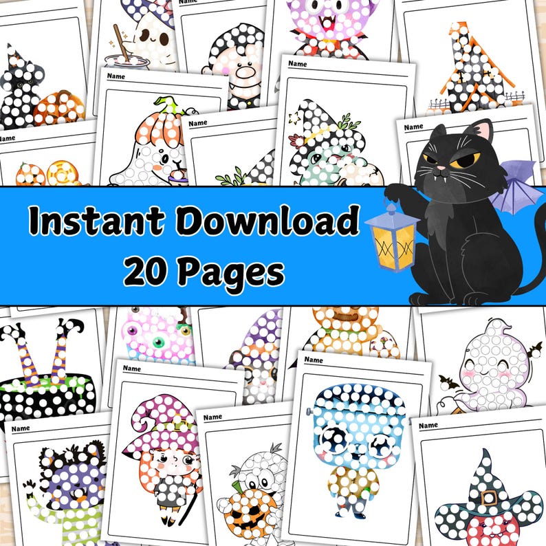 Halloween Dot Markers Printables – Digital Download, Halloween ...