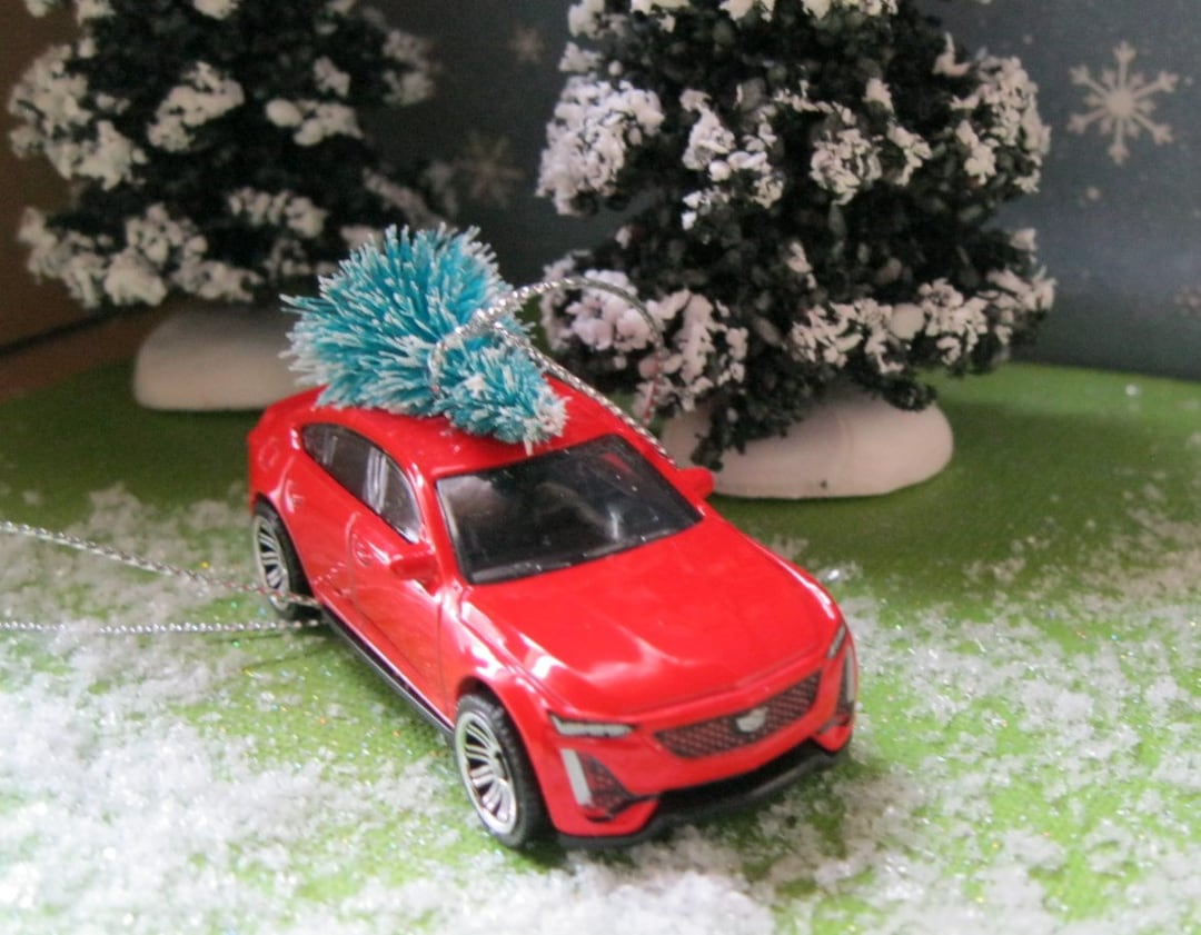 Cadillac CT5-V red Blackwing Toy Metal Car With Christmas - Etsy