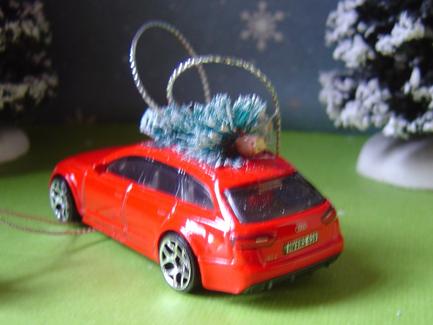 2017 Audi RS 6 Avant red Toy Metal Car Christmas Tree - Etsy