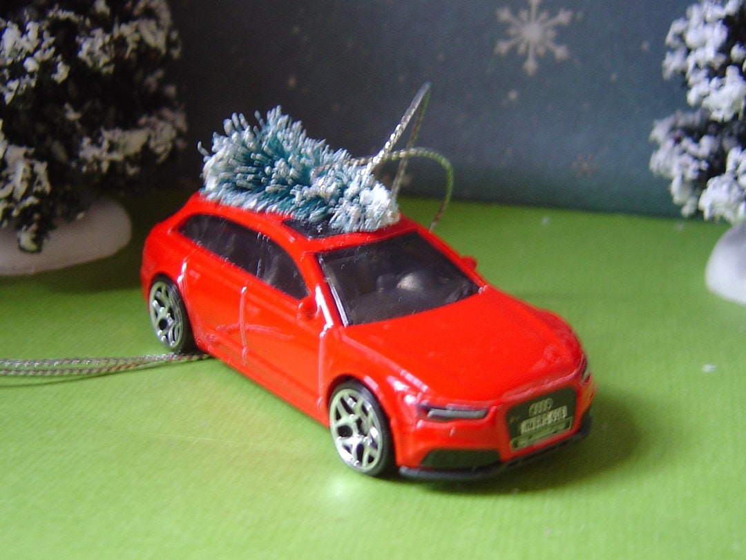 2017 Audi RS 6 Avant red Toy Metal Car Christmas Tree - Etsy