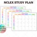 NCLEX Study Plan Calendar NCLEX Study Guide NCLEX Study Schedule ...