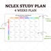 NCLEX Study Plan Calendar NCLEX Study Guide NCLEX Study Schedule ...
