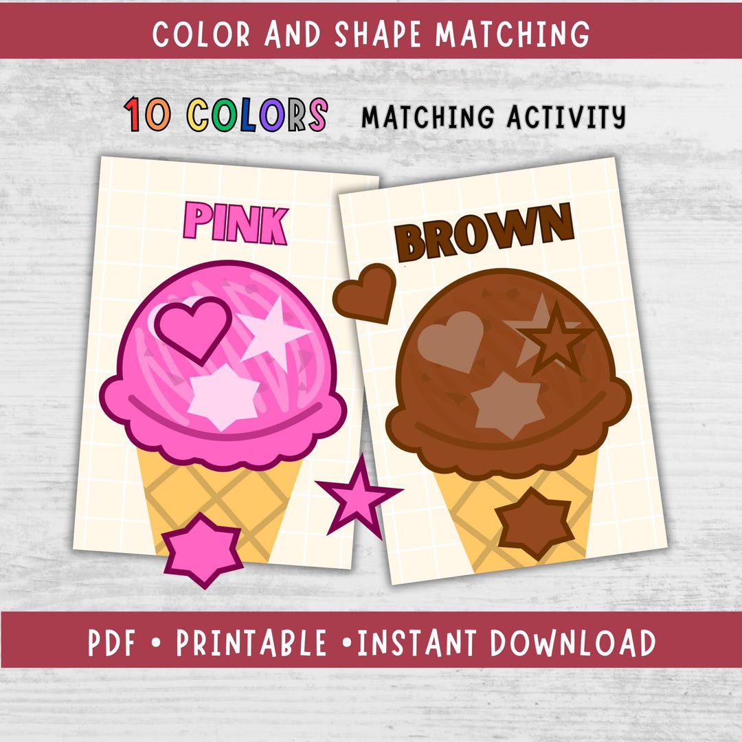 Color Shape Matching Montessori Educational Preschool Learning for ...