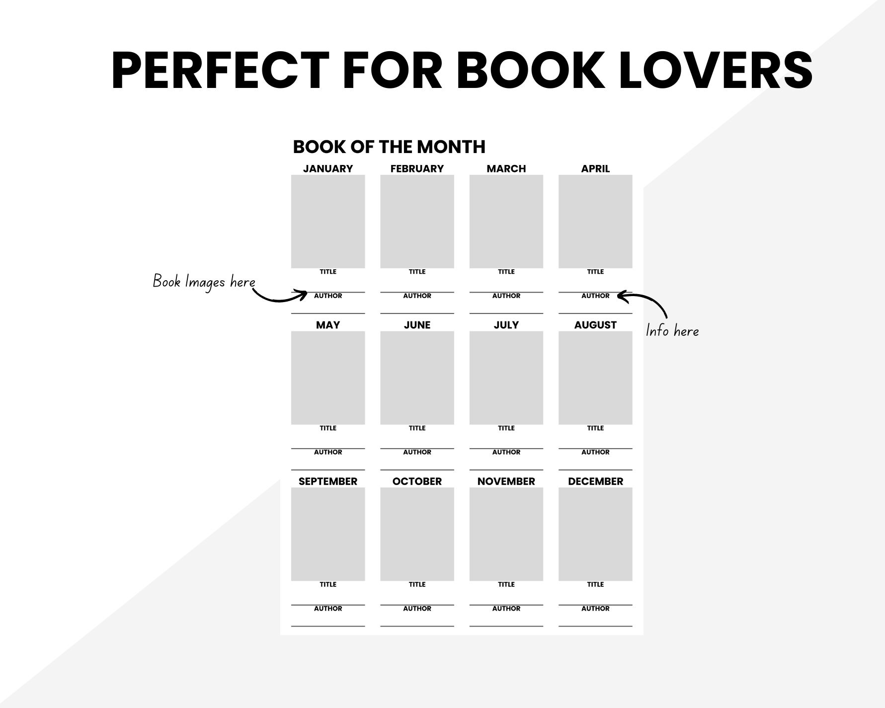 Monthly Book Tracker Book Review Reading Review Reading Book Tracker ...