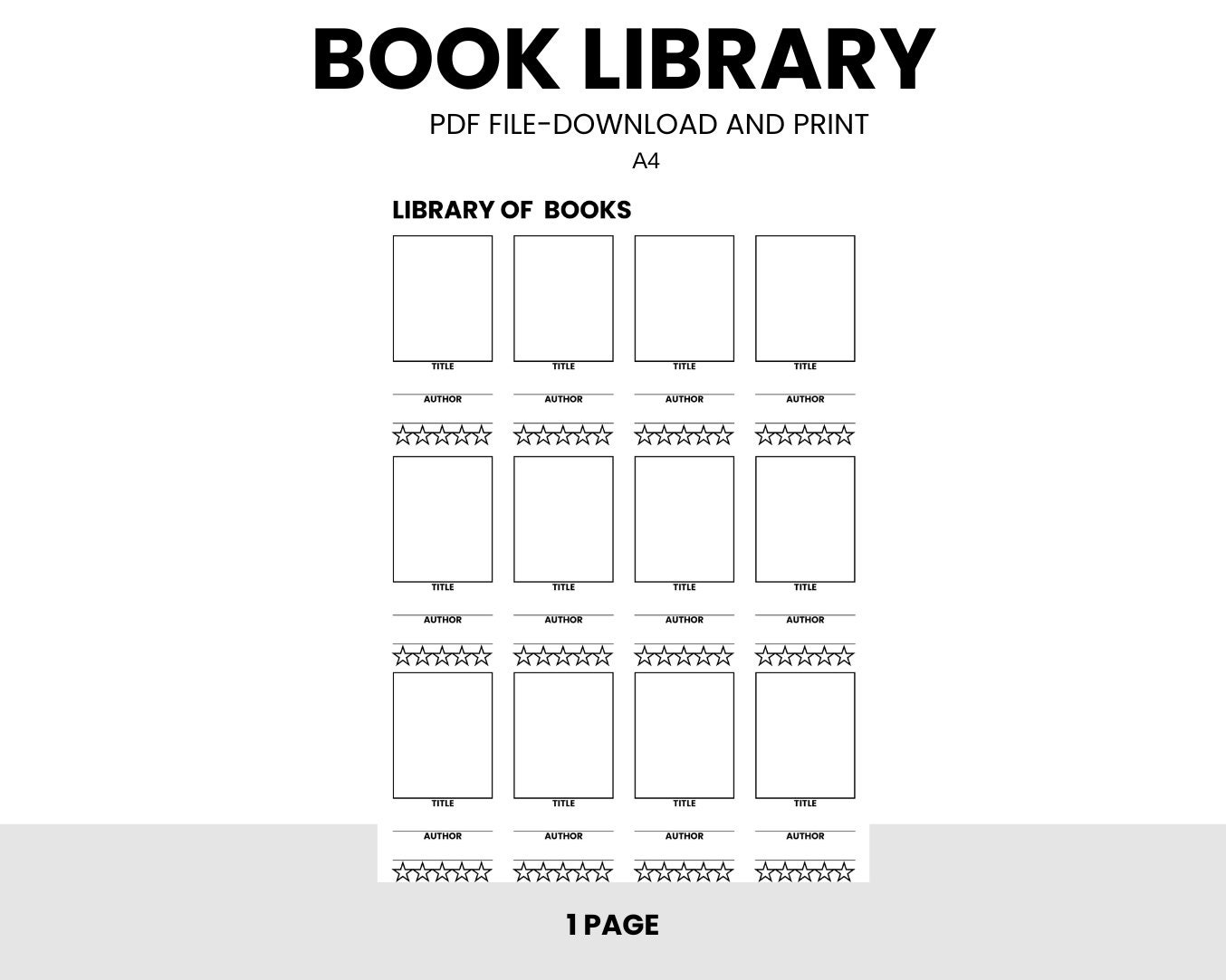 Printable Book Tracker Digital Reading Tracker Reading Planner Book ...