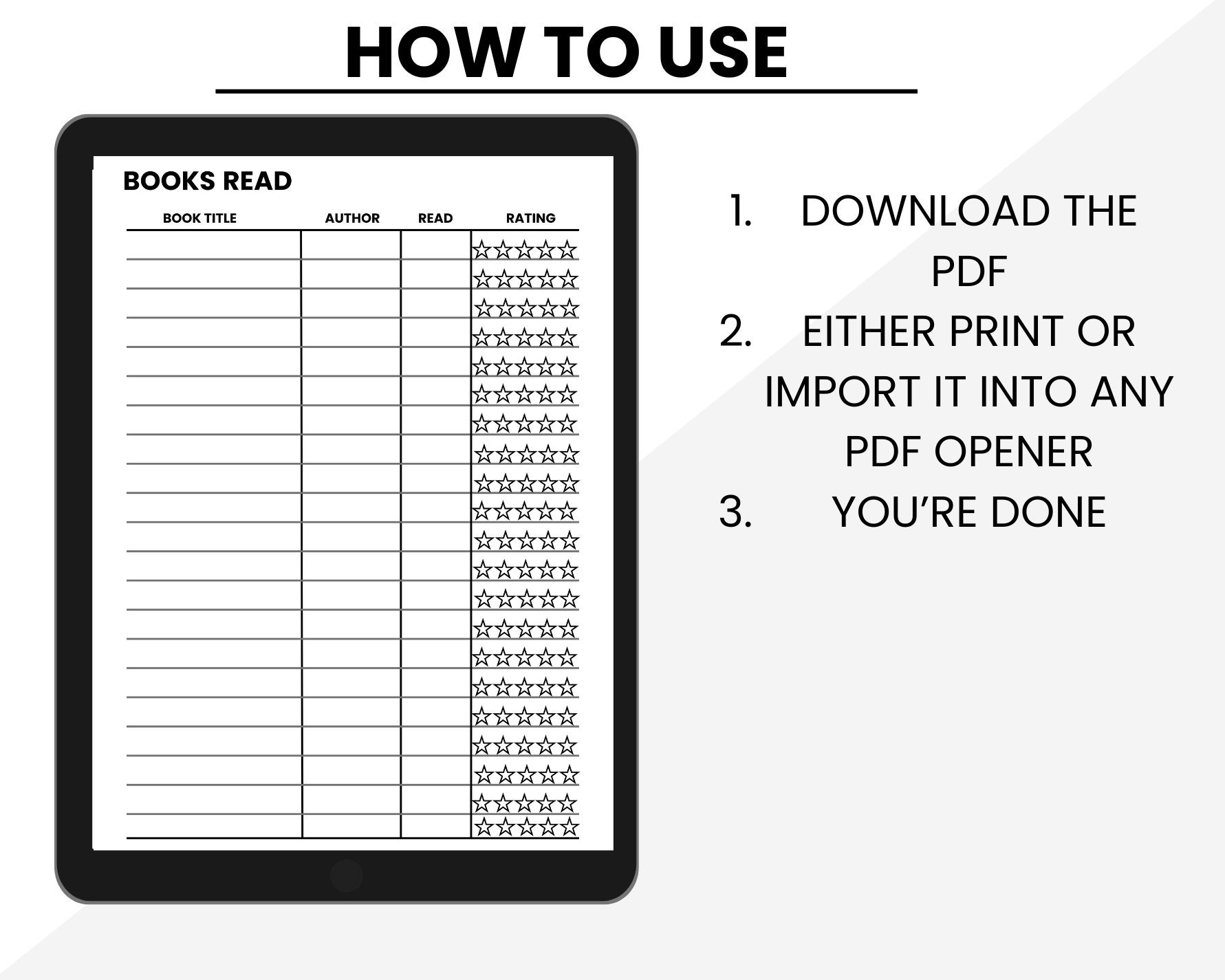 Digital Book Review Log Review Worksheet Reading Log Printable Book ...