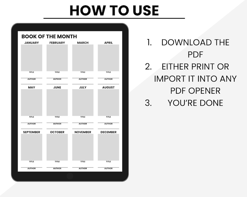 Monthly Book Tracker Book Review Reading Review Reading Book Tracker ...