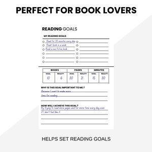 Printable Reading Tracker Book Planner Book Tracker Printable Book ...