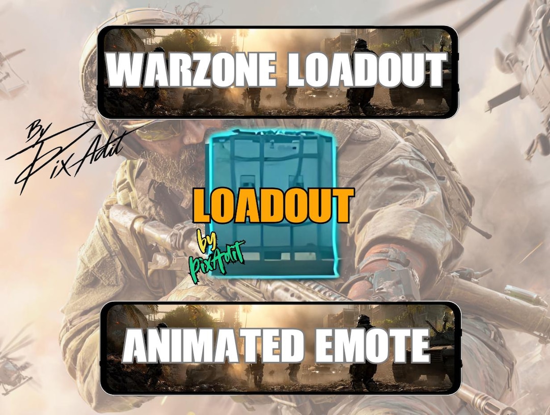 Warzone Loadout Drop Emote | Animated Twitch Emote | Cod Themed GIF ...