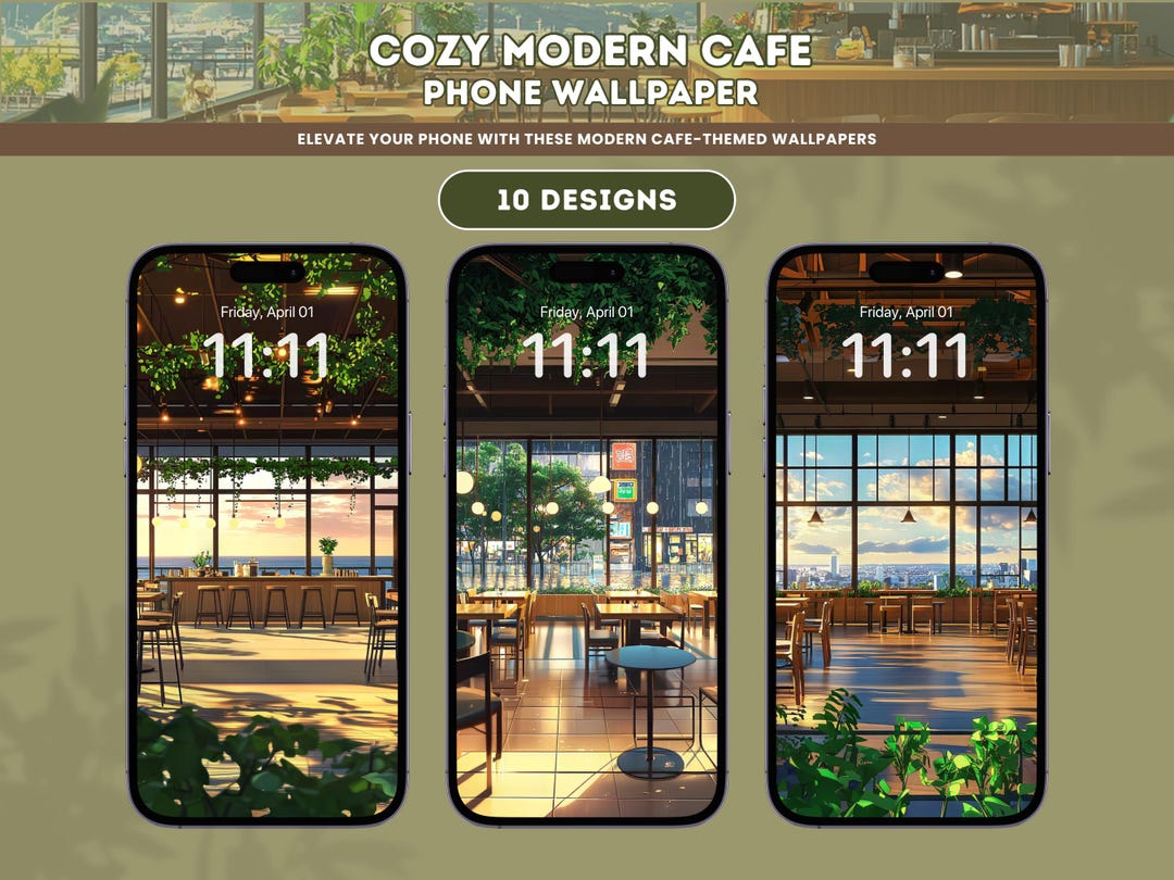 Cozy Cafe Phone Wallpapers: Ghibli-inspired, Kawaii Backgrounds ...