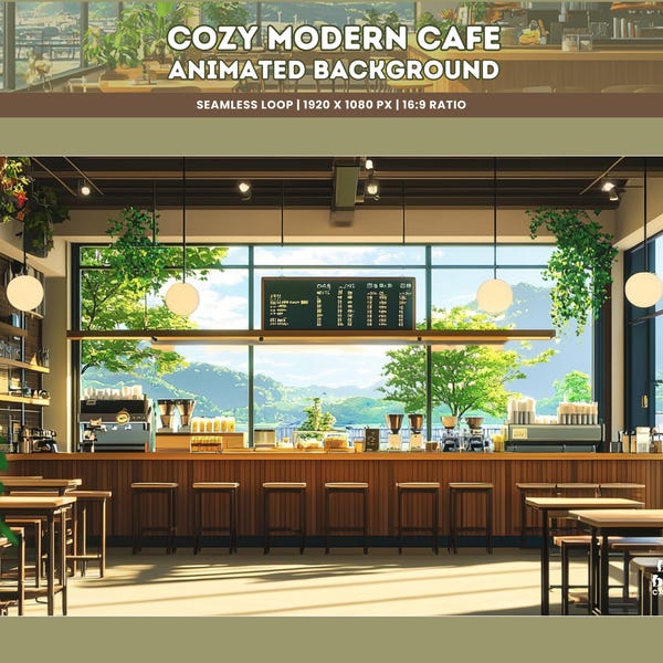 Cafe Scene Wallpaper - Etsy UK