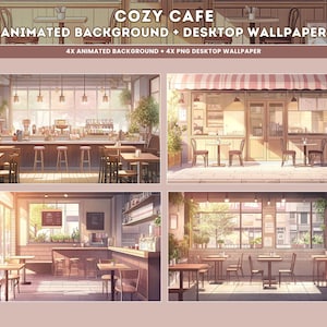 Ghibli Cafe Animated Wallpaper: Lofi Cottagecore Stream Background ...