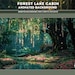 Green Forest Lake Cabin Animated Background: Cozy Cottagecore Scene ...