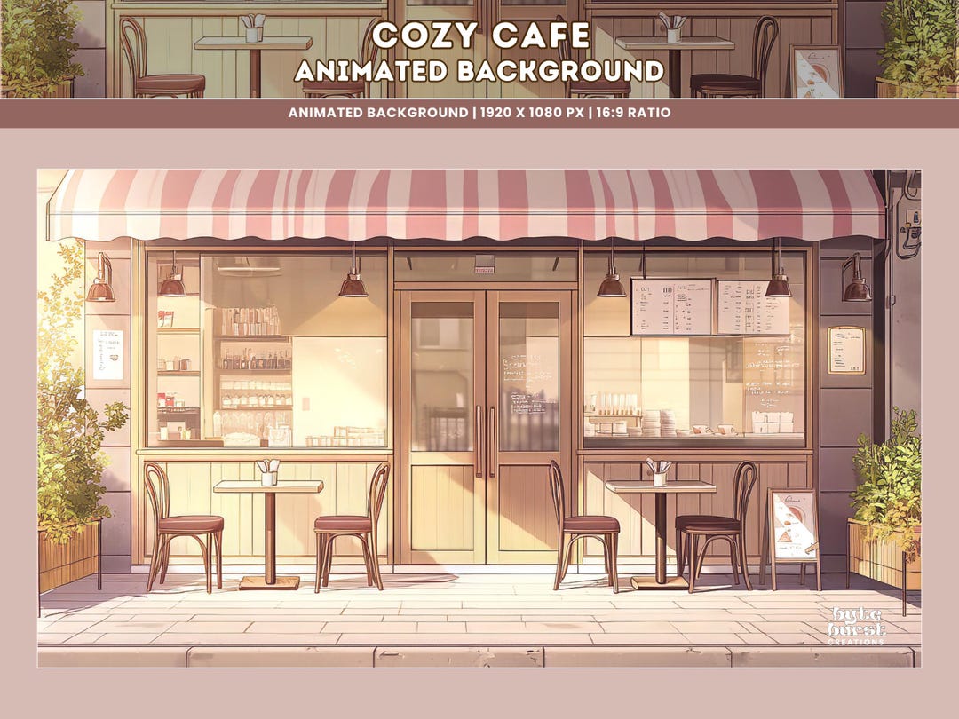 Cottagecore Cafe Animated Stream Background: Ghibli-inspired (digital ...