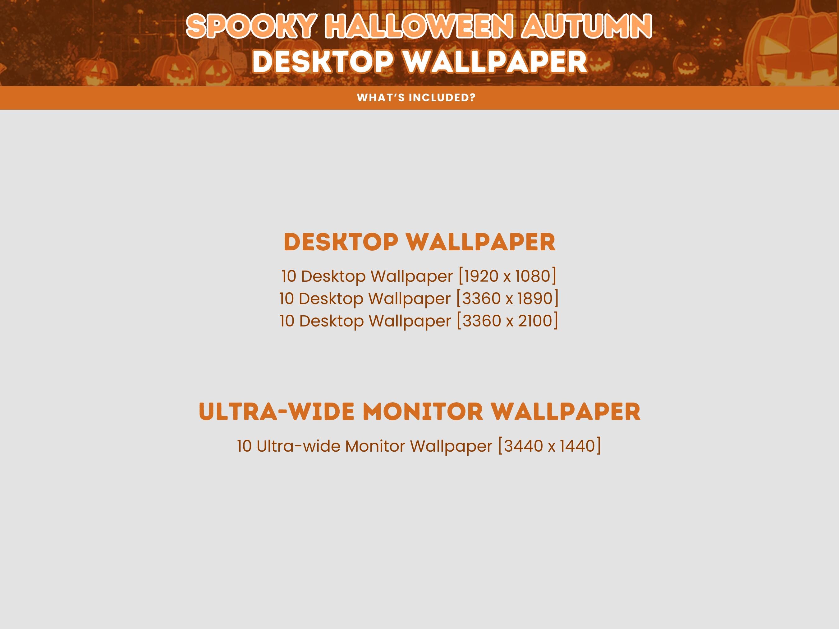 Cozy Spooky Halloween Desktop Wallpaper HD Autumn Background Jack O ...