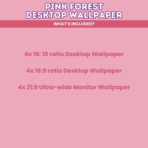 Pink Forest Desktop Wallpaper Set: Lofi Cottagecore (digital Download ...