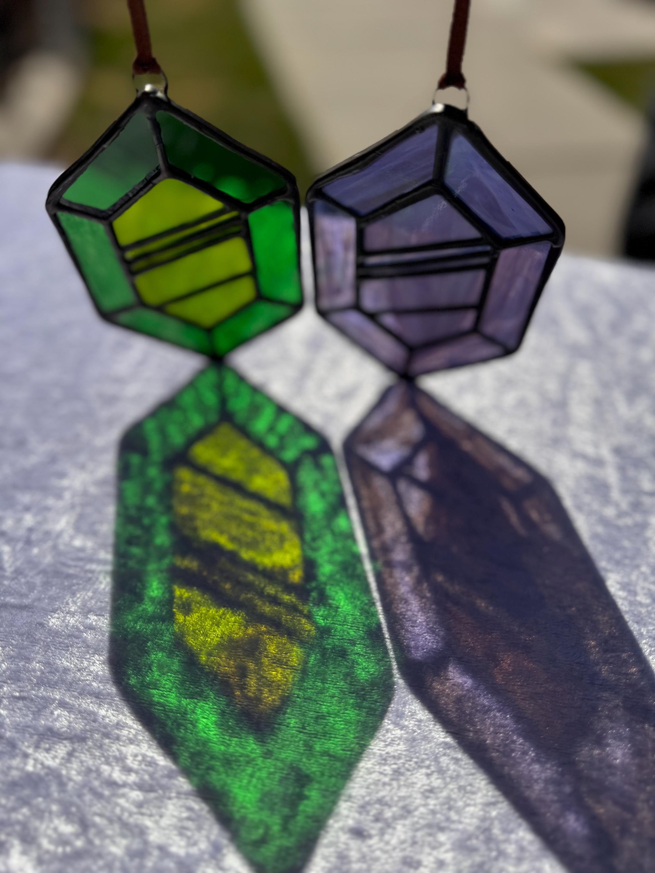 Stained Glass Rupee Suncatcher | Zelda | Breath of the Wild | Tears of ...