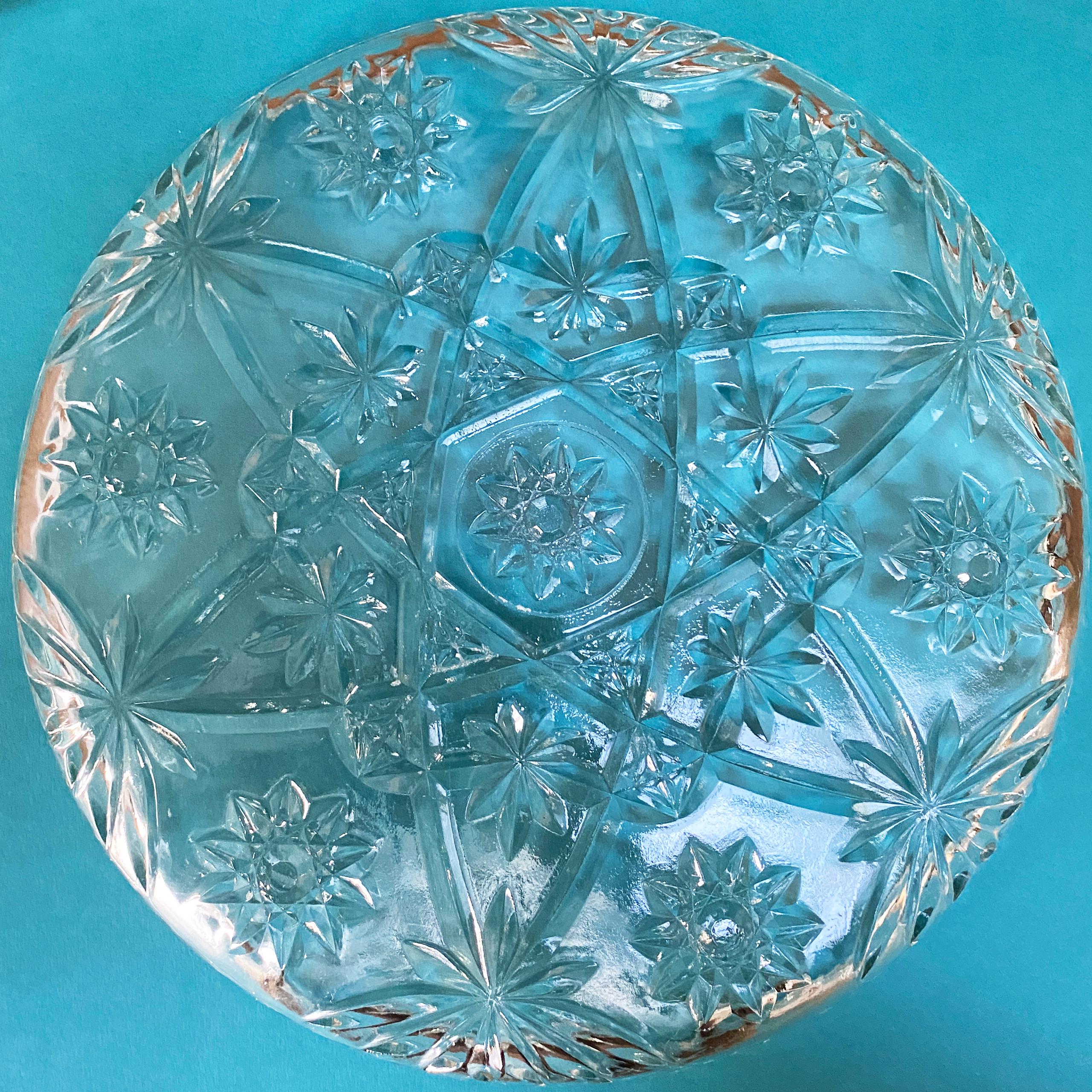 Stunning Anchor Hocking Star of David Early American Prescut Glass ...