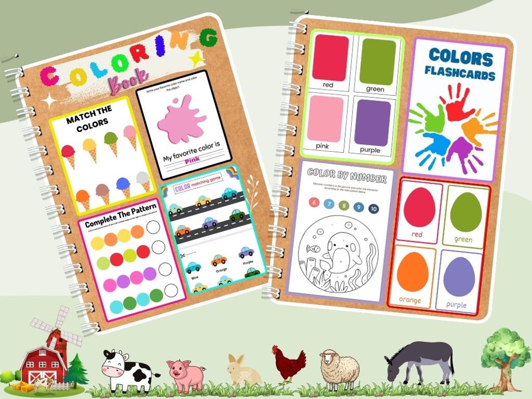 Ultimate Busy Book Coloring Activity Tracing & Counting Fun Perfect for ...
