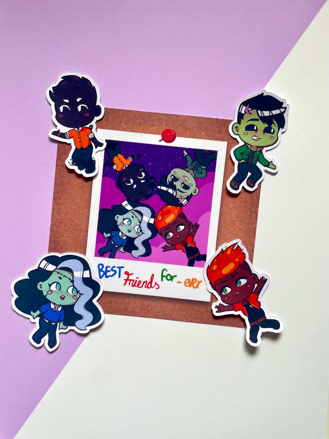 Monster Prom Camp Roadtrip Playable Characters Stickers and Print - Etsy