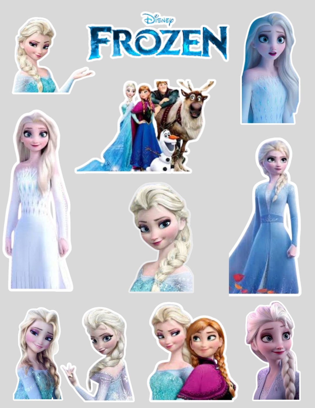 Frozen Elsa Stickers | Sticker Sheet | Stickers for Kids | | Print and ...