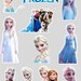 Frozen Elsa Stickers | Sticker Sheet | Stickers for Kids | | Print and ...