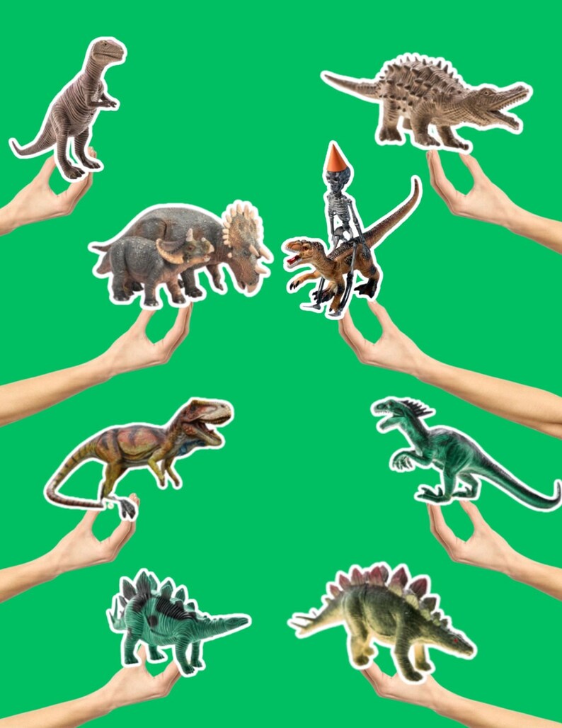Dinosaurs Sticker Sheet - Etsy