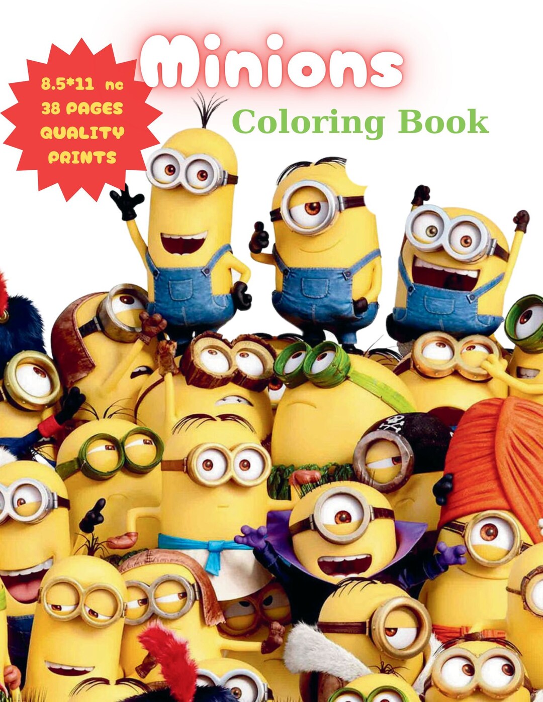 Minions Coloring Book - Etsy