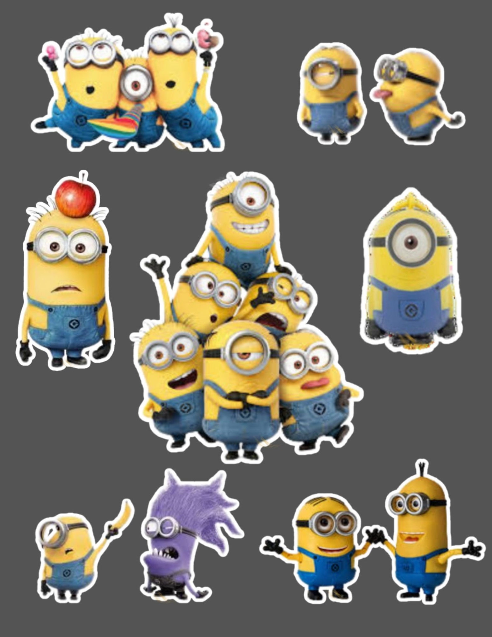 Minions Sticker Sheets - Etsy
