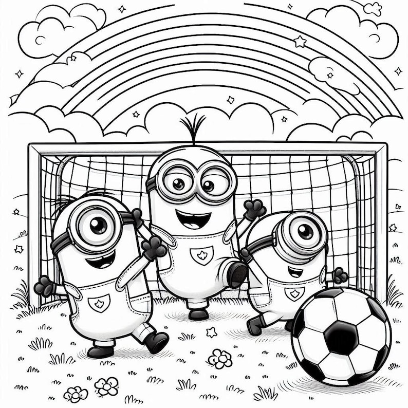 Minions Coloring Book - Etsy