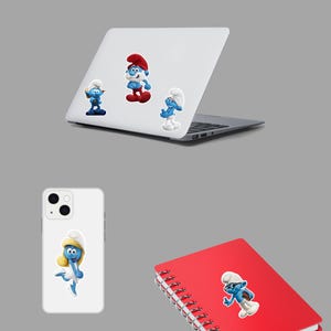 Smurfs Stickers: Kids Stickers, Transparent Background (digital ...