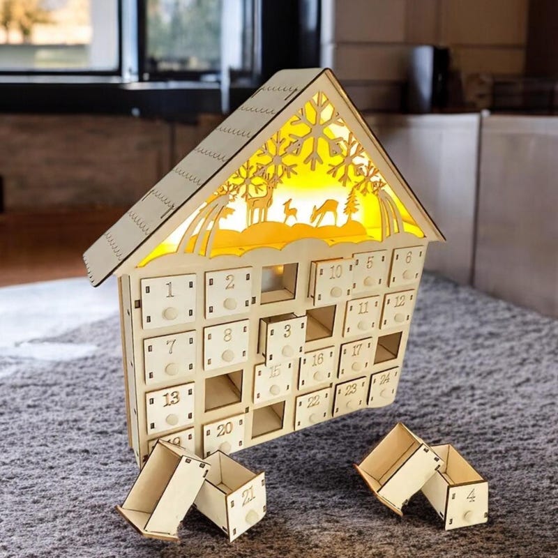 Advent Calendar Wood - Etsy
