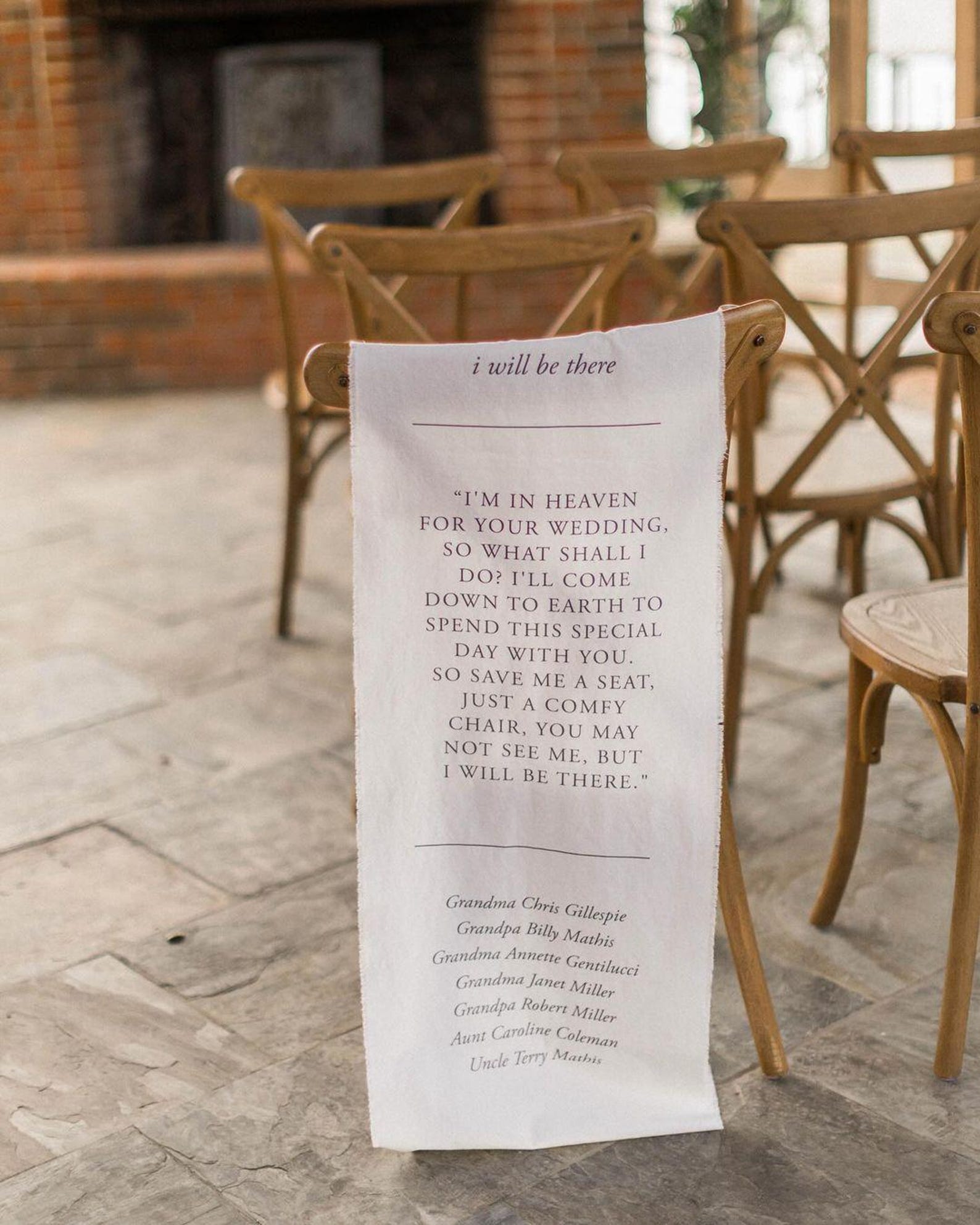 Fabric Custom Linen Memorial Sign Personalized Memorial Sign Family ...