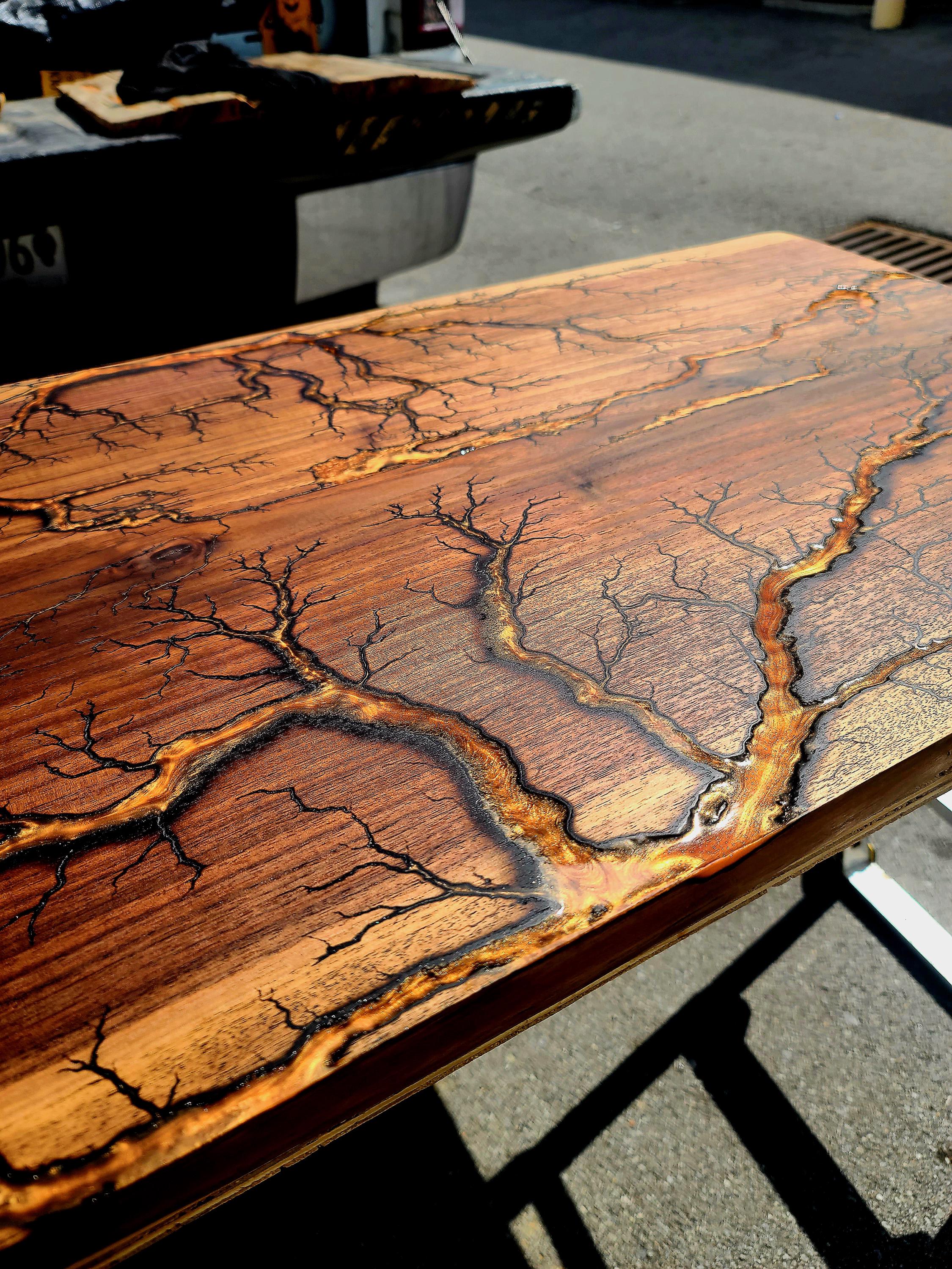 Burnt coffee table store
