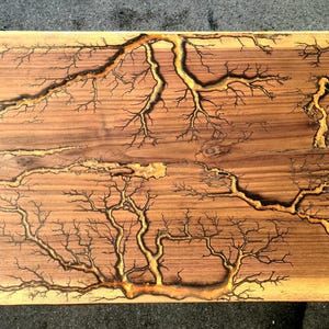 Live Edge, Fractal Burnt, Epoxy Coffee Table - Etsy