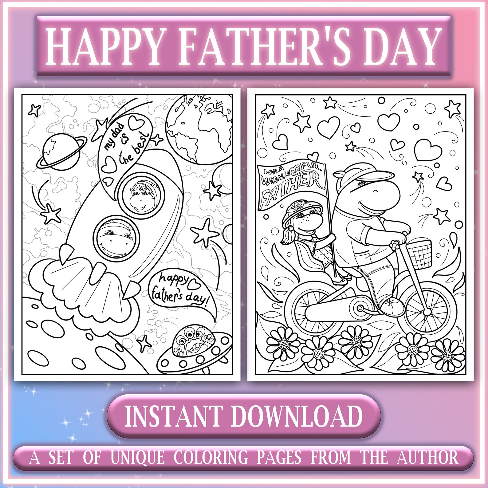 Father’s Day Coloring Pages. Father’s Day Coloring Sheets for Kids ...