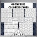 30 Geometric Coloring Pages for Adults. Abstract Pattern Digital ...