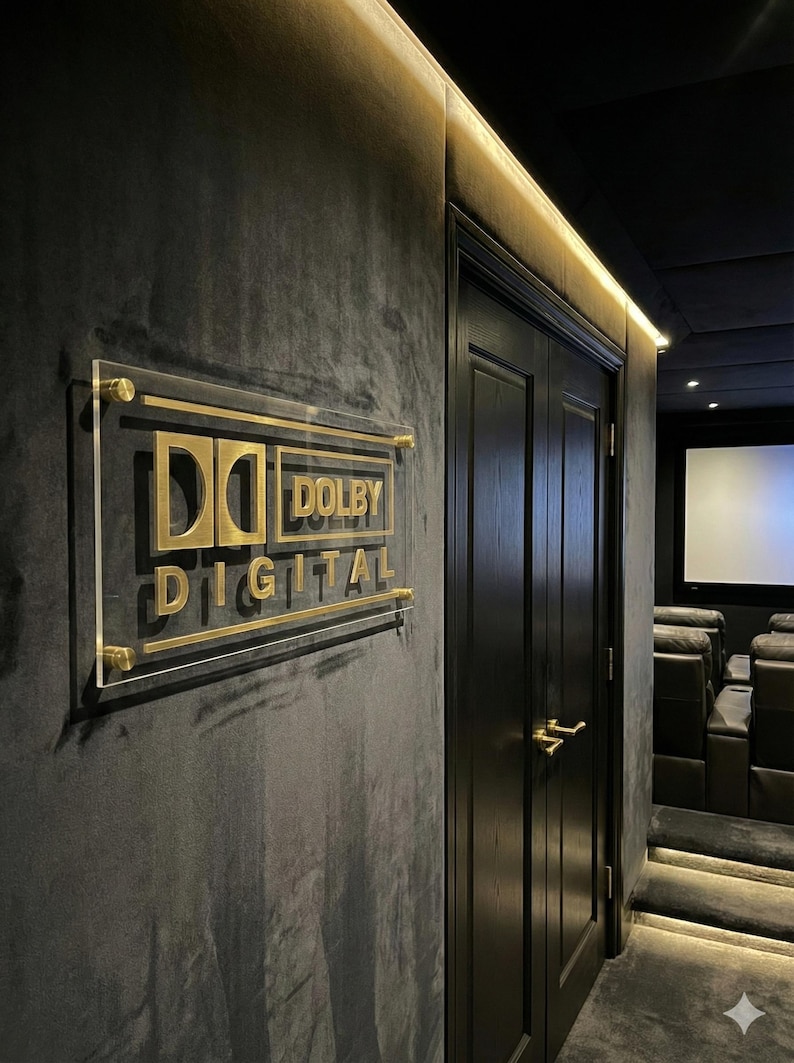 Dolby Digital Acrylic Sign • Home Theater Decor - Etsy