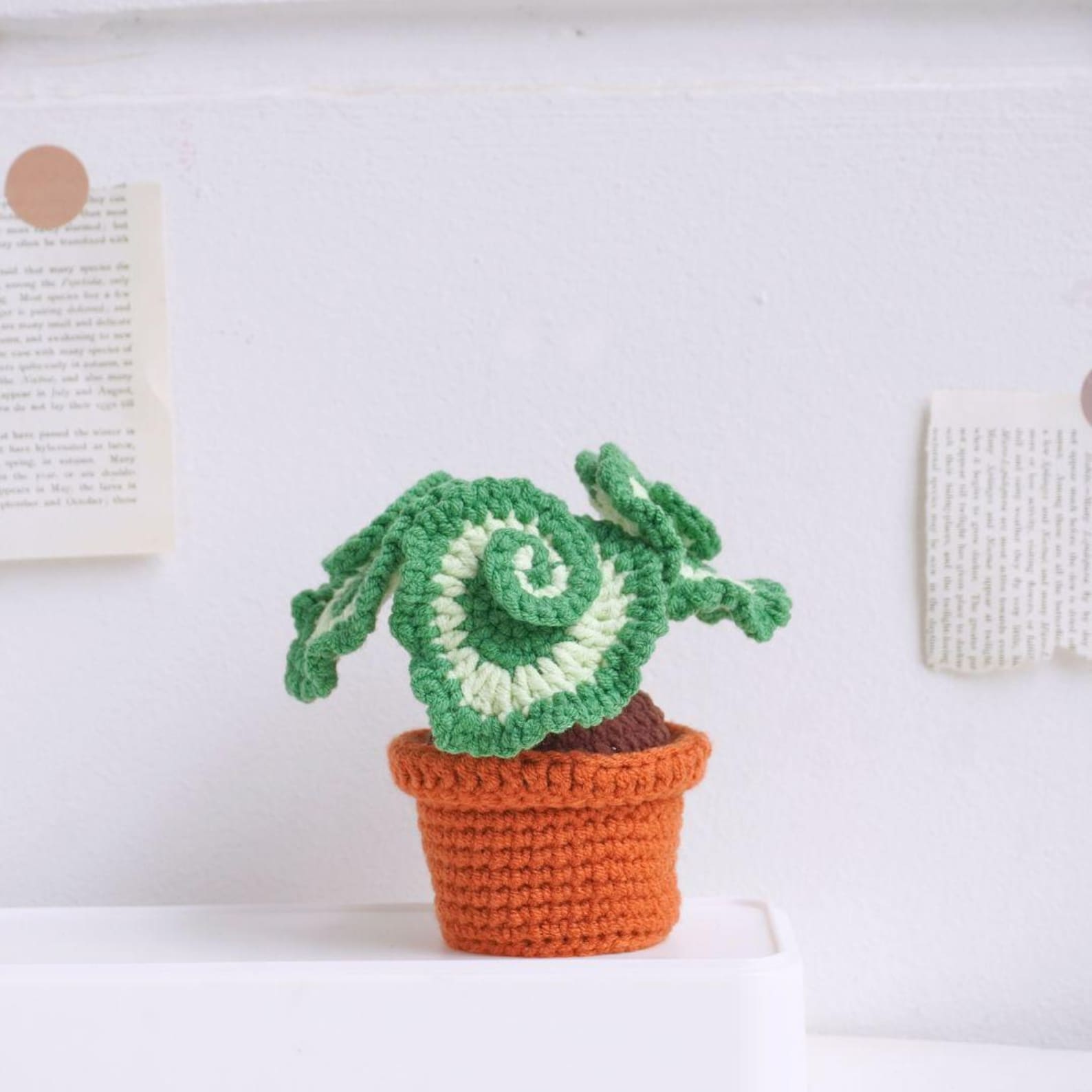 Begonia Escargot Pot Crochet Pattern, Amigurumi Plant Crochet Pattern ...