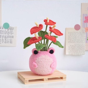 Froggy Duo Pots Crochet Patterns Bundle | Pink Frog Pot Pattern, Green ...