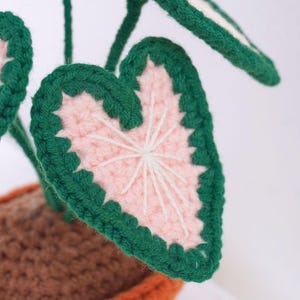 Caladium Pot Crochet Pattern, Amigurumi Plant Pattern, Crochet Home ...