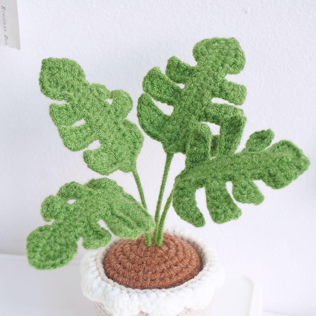 Monstera Pot Crochet Pattern, Plant Pot Crochet Pattern, Crochet Home ...