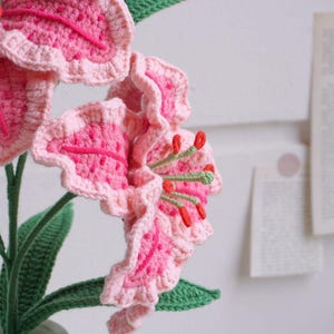 Lily Flowers Crochet Pattern, Flower Crochet Patterns, Crochet Home ...